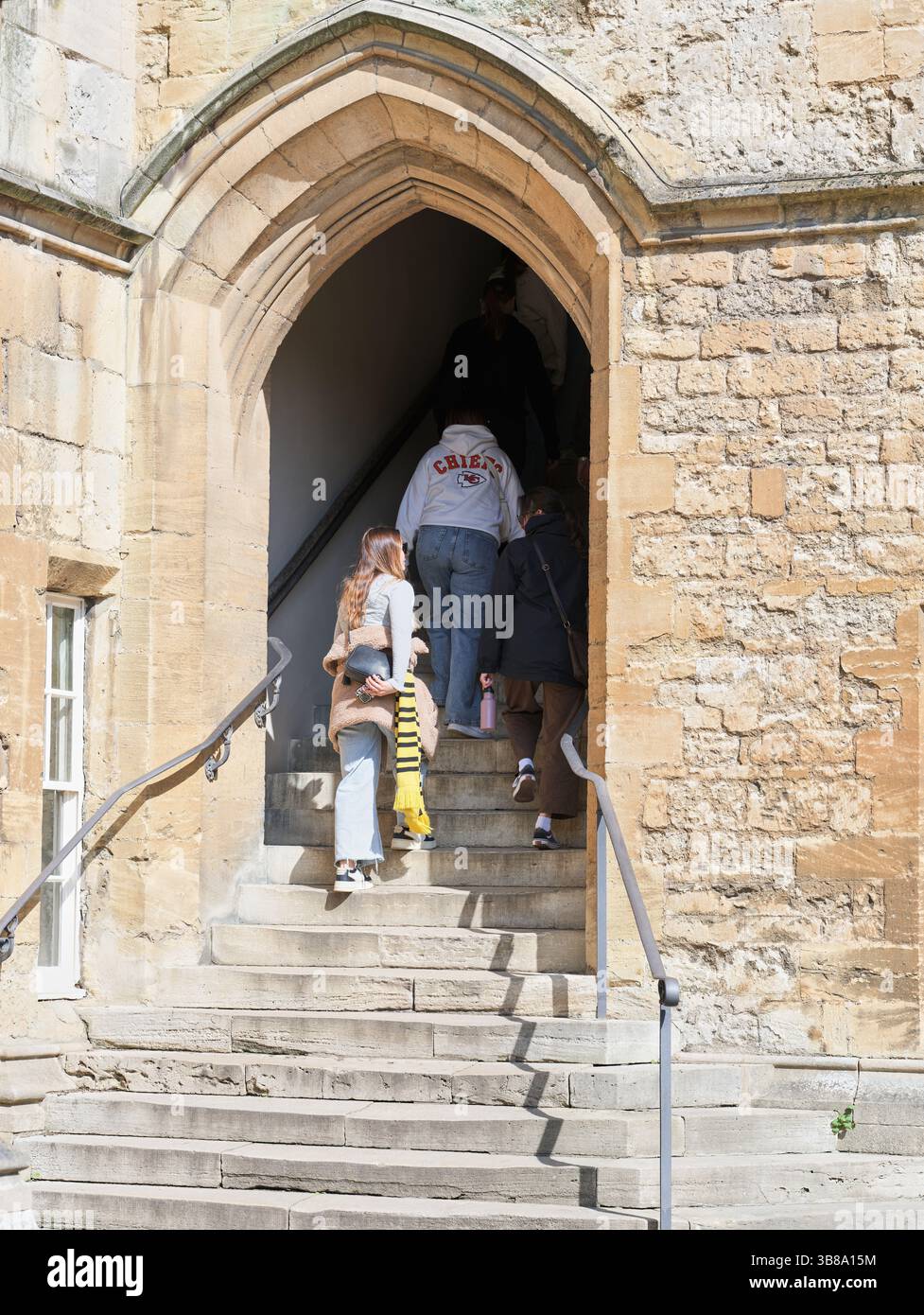 Visitors climb stairs hall hi-res stock photography and images - Alamy