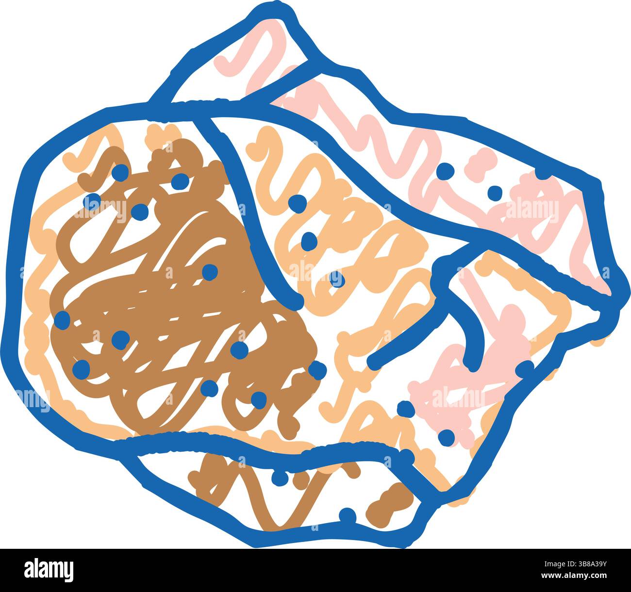 quartzite stone rock icon doodle illustration Stock Vector Image & Art ...