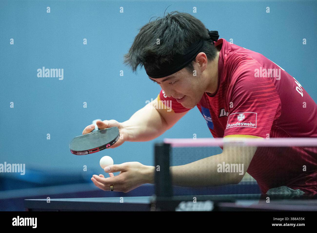 Dang Qiu (Borussia Duesseldorf) during training, action, presentation ...