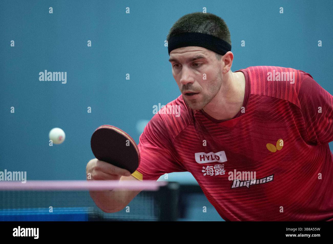 Patrick Franziska (1. FC Saarbrücken TT) during training, action ...
