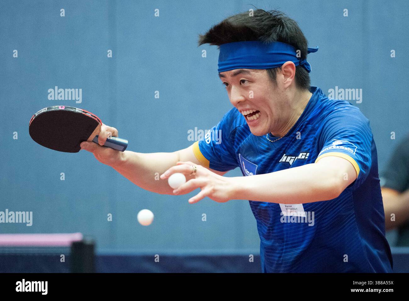 Dang Qiu (Borussia Duesseldorf) during training, action, presentation ...