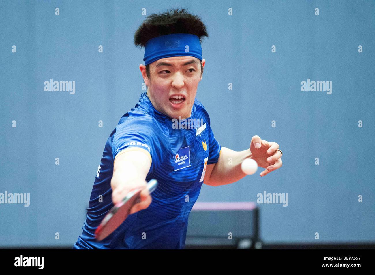 Dang Qiu (Borussia Duesseldorf) during training, action, presentation ...