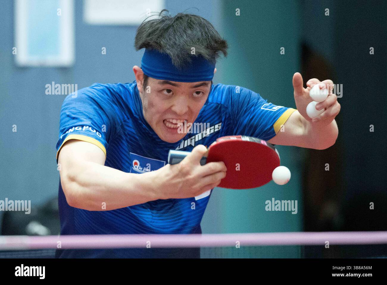 Dang Qiu (Borussia Duesseldorf) during training, action, presentation ...
