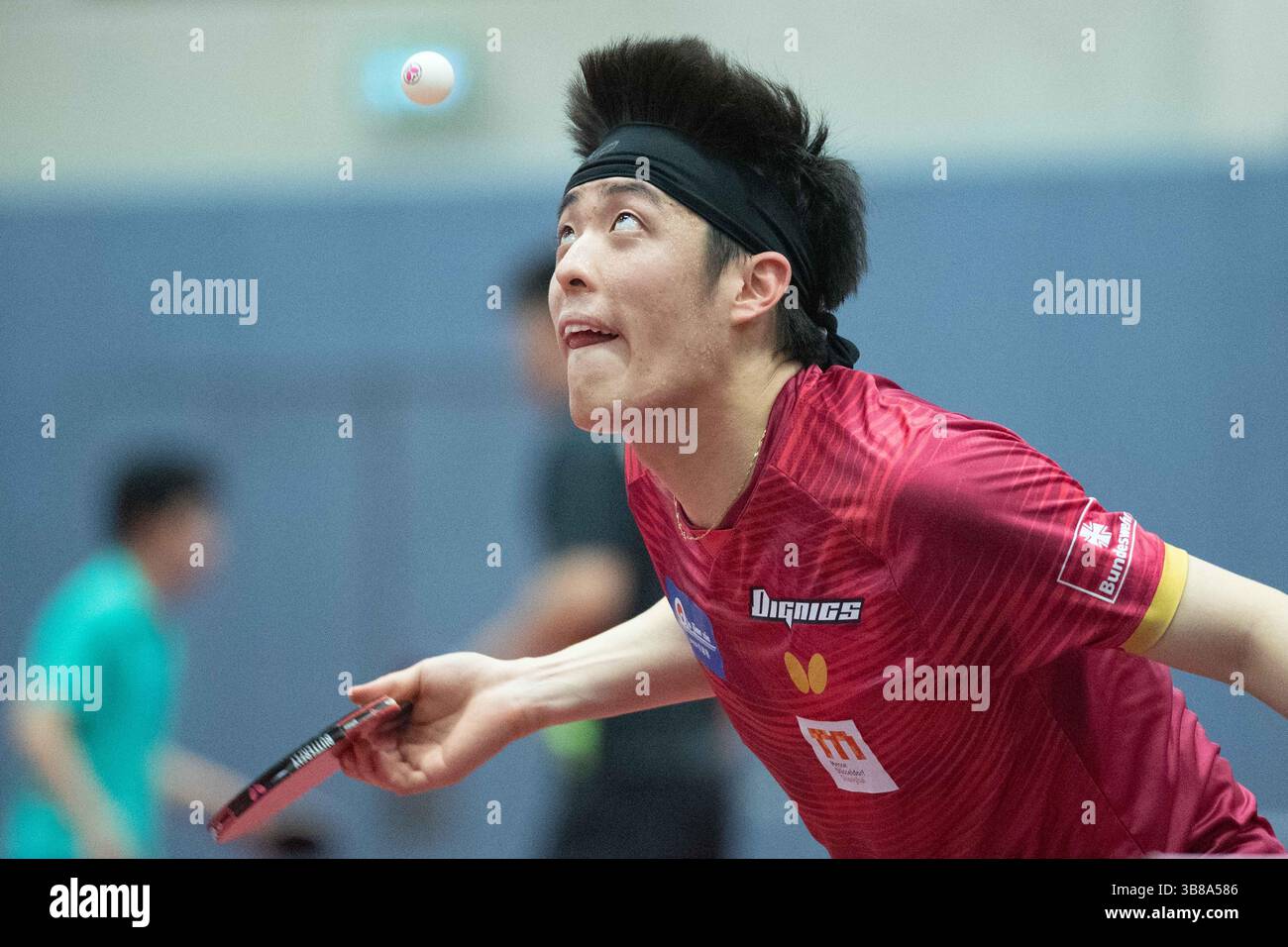 Dang Qiu (Borussia Duesseldorf) during training, action, presentation ...