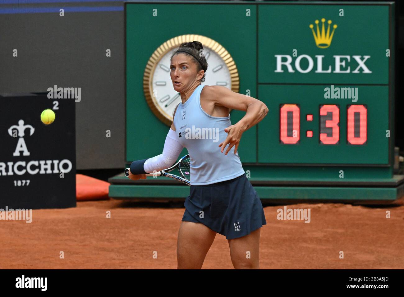 7th May 2025; Foro Italico, Rome, Italy: ATP 1000 Tennis Masters Rome, Day 1; Sara Errani (ITA ...
