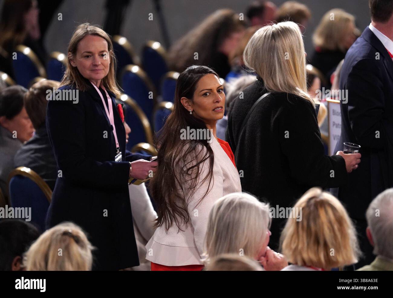 Shadow foreign secretary Dame Priti Patel (centre) during a concert by ...