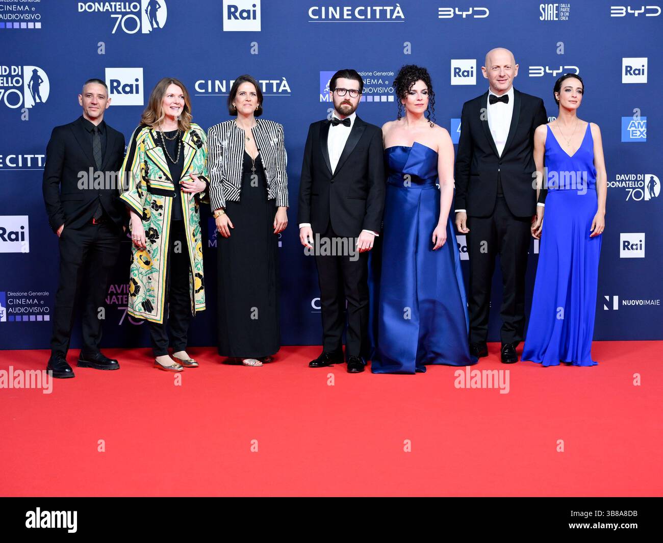 Rome, . 07th May, 2025. Rome, 70th edition of David di Donatello, Red ...