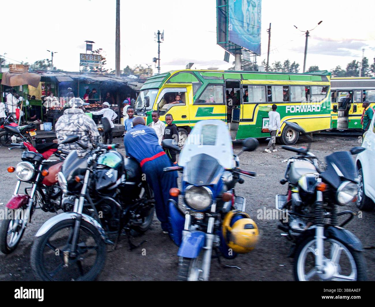 March 7, 2024, Nairobi, Nairobi, Kenya: Boda bodas, a motorcycle taxi ...