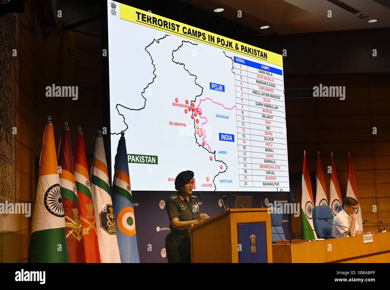 NEW DELHI, INDIA - MAY 7: Colonel Sophiya Qureshi addressing joint ...
