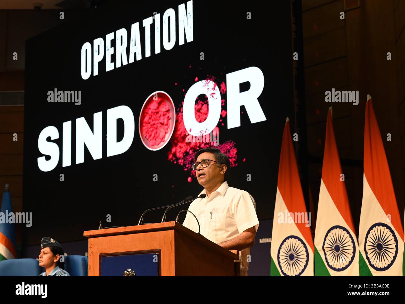 NEW DELHI, INDIA - MAY 7: Foreign Secretary Vikram Misri addressing ...