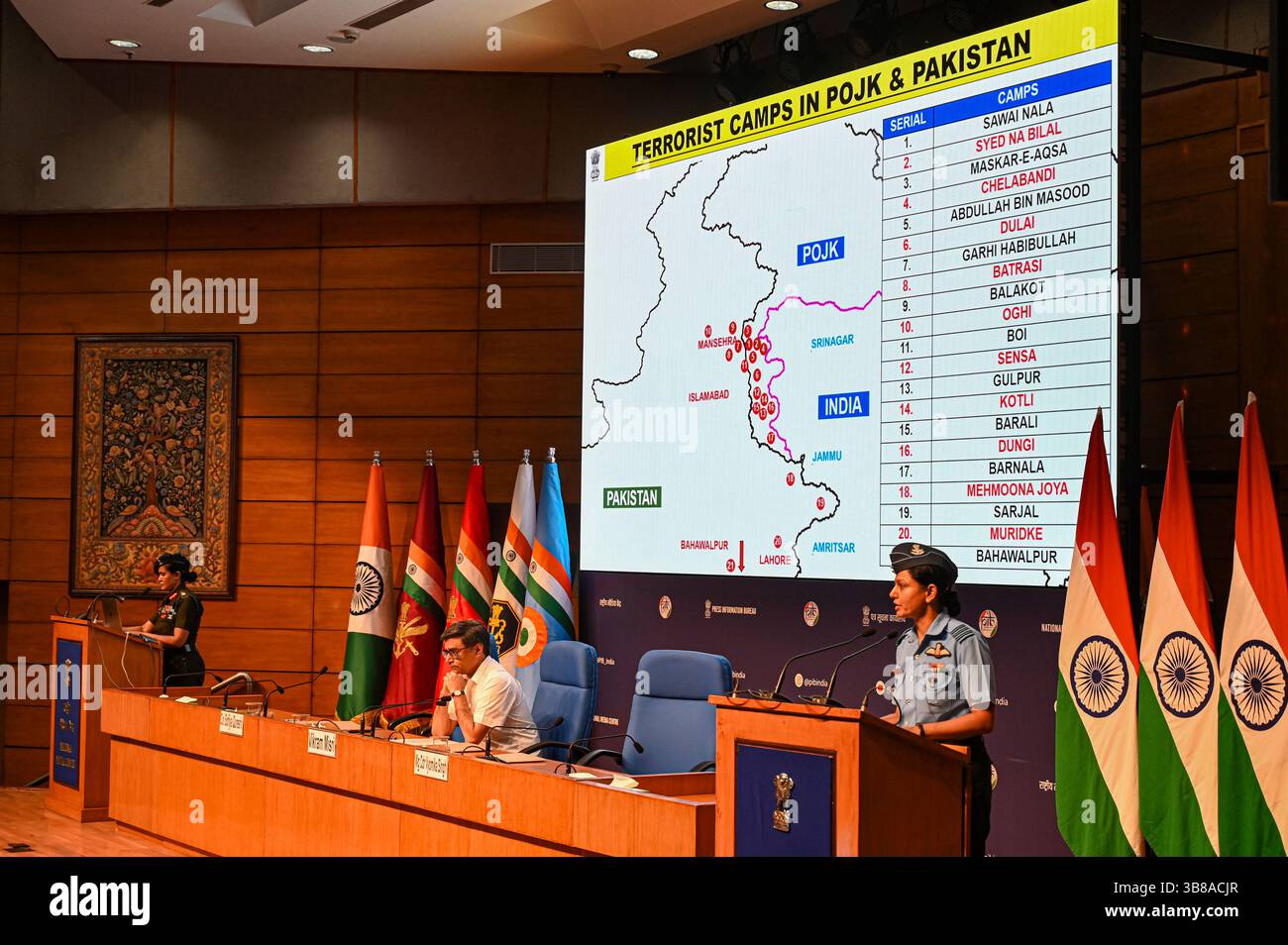 NEW DELHI, INDIA - MAY 7: Foreign Secretary Vikram Misri with Colonel ...