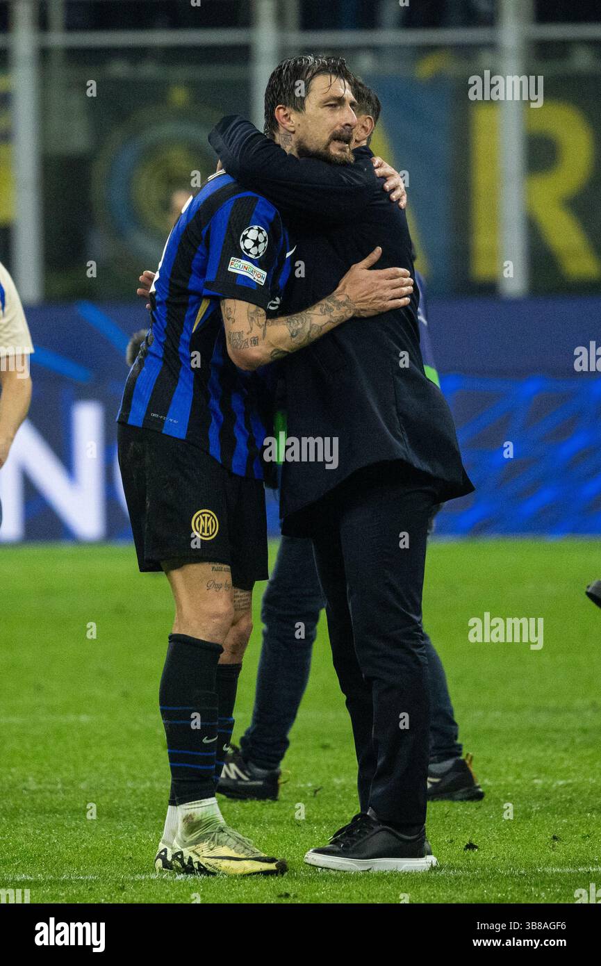 Acerbi Francesco and Xavier Zanetti FC Internazionale players ...