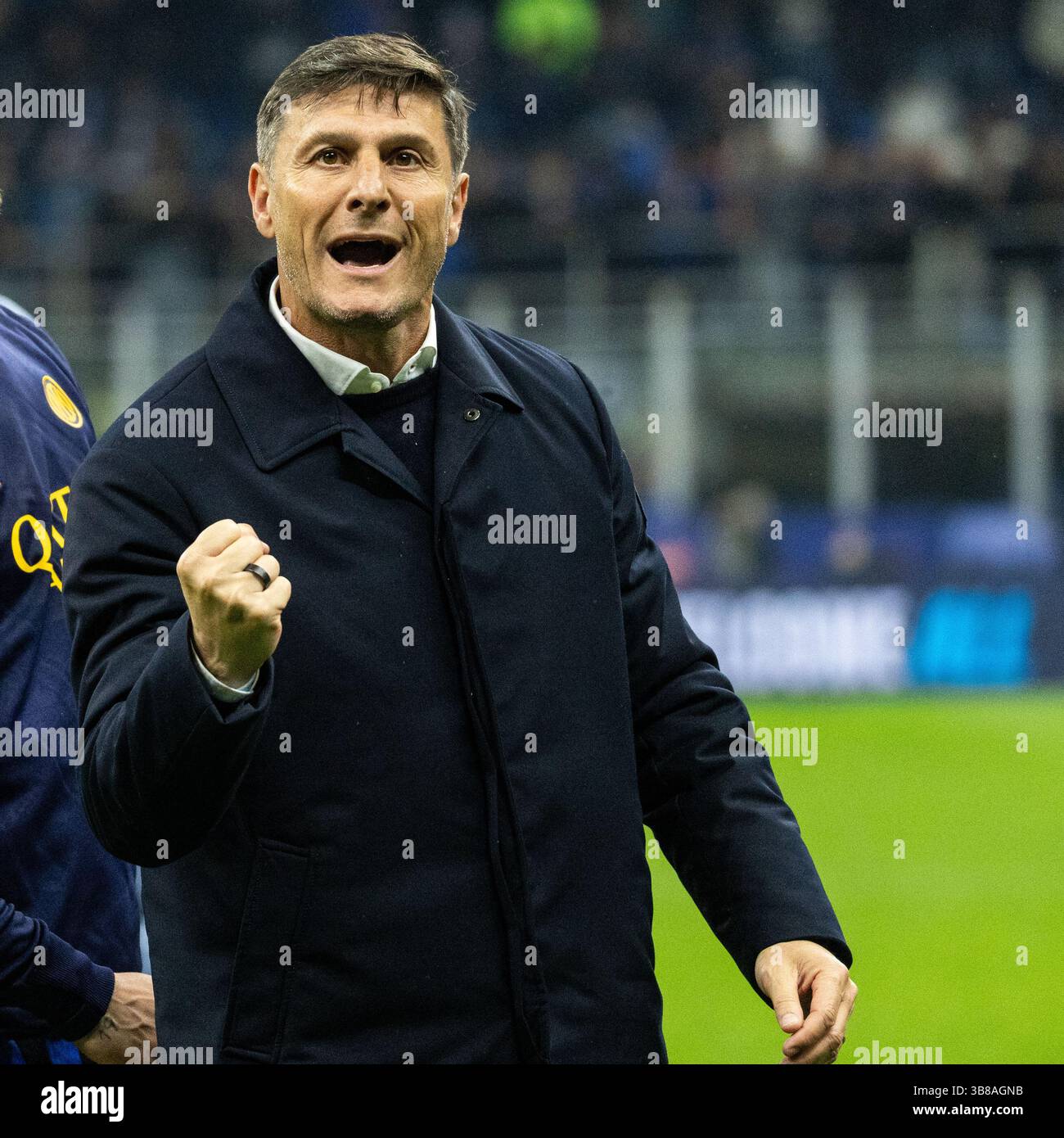 Xavier Zanetti FC Internazionale players celebrates victory after semi ...