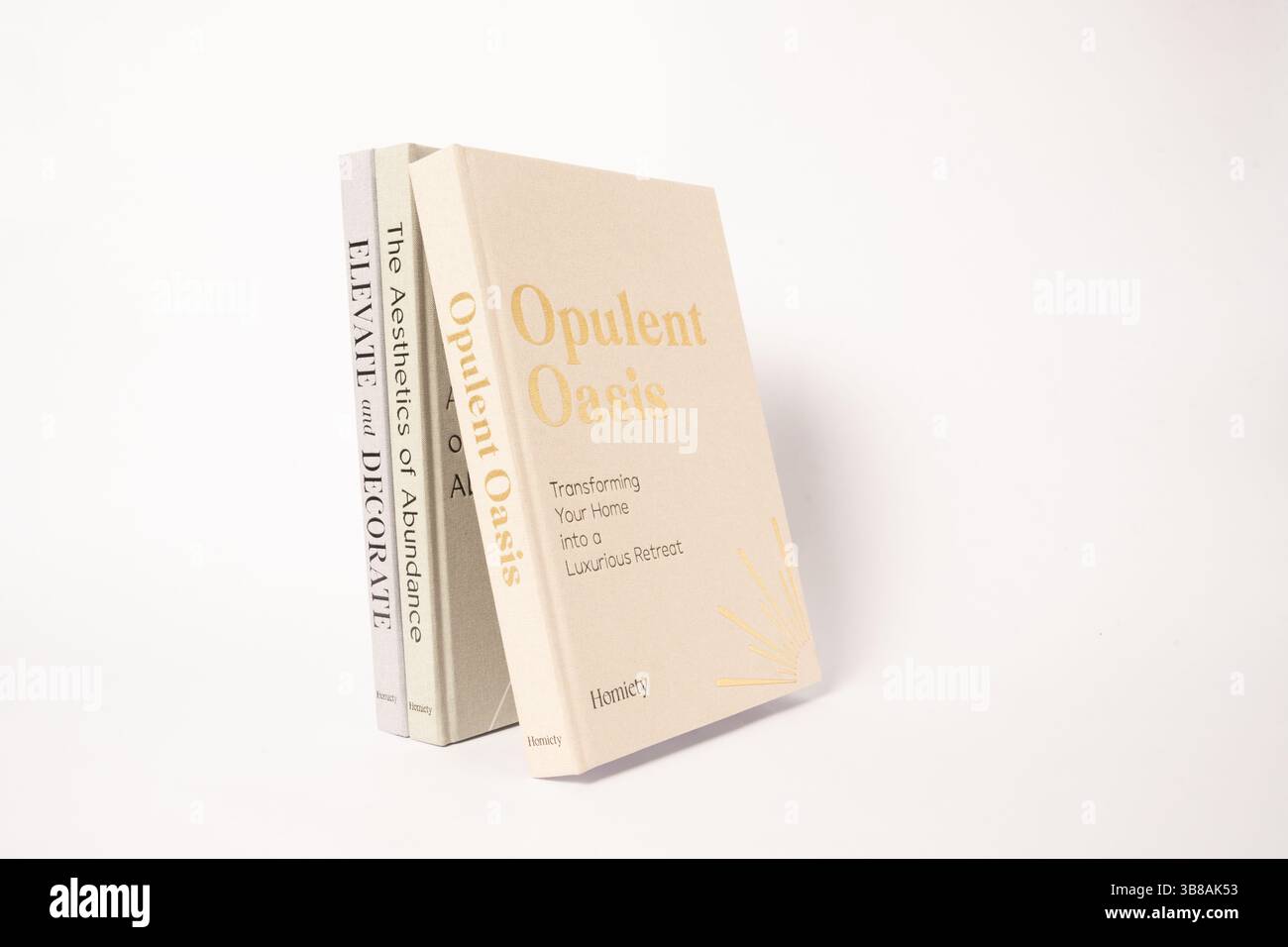 Minimalist stack decorative books hi-res stock photography and images ...