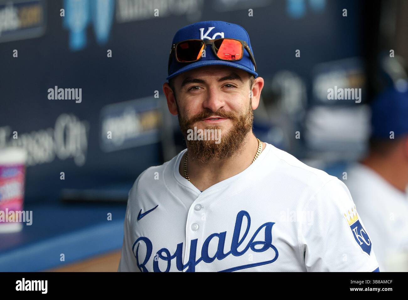 May 6, 2025: Kansas City Royals center fielder Kyle Isbel (28) is seen ...