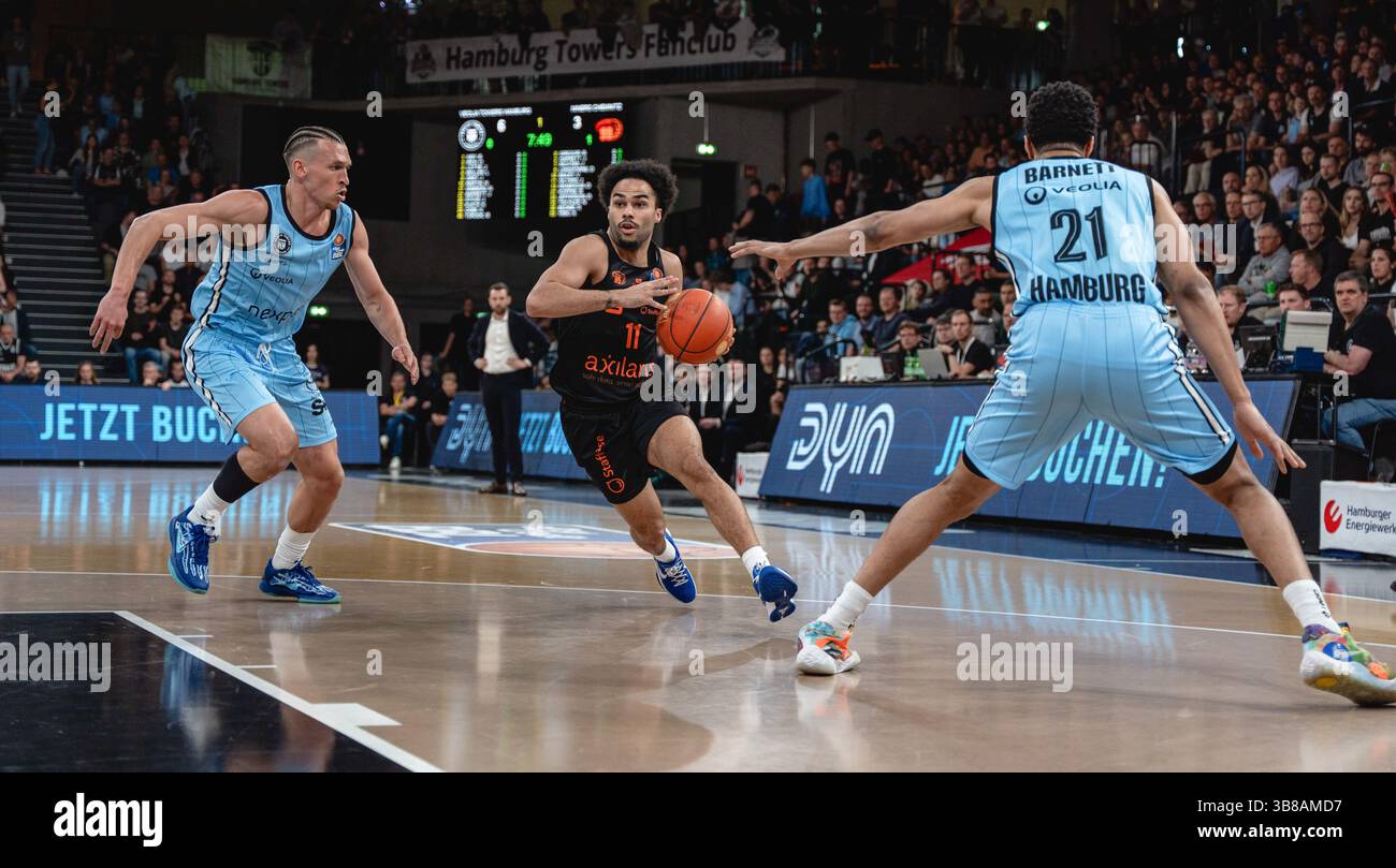 Hamburg, Deutschland. 07th May, 2025. Gilyard Jacob (Niners Chemnitz ...
