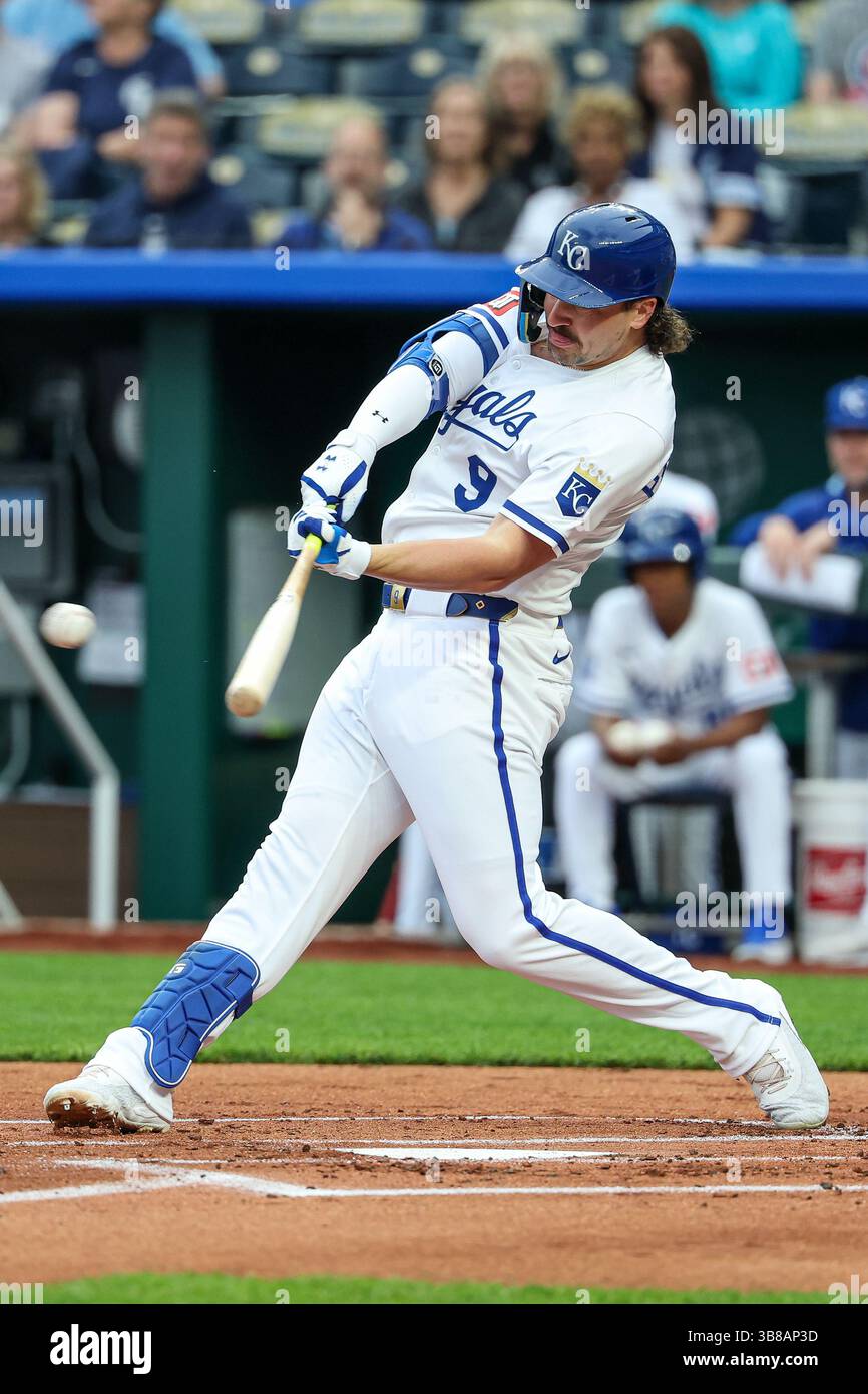 Kansas City, MO, USA. 6th May, 2025. Kansas City Royals first baseman ...
