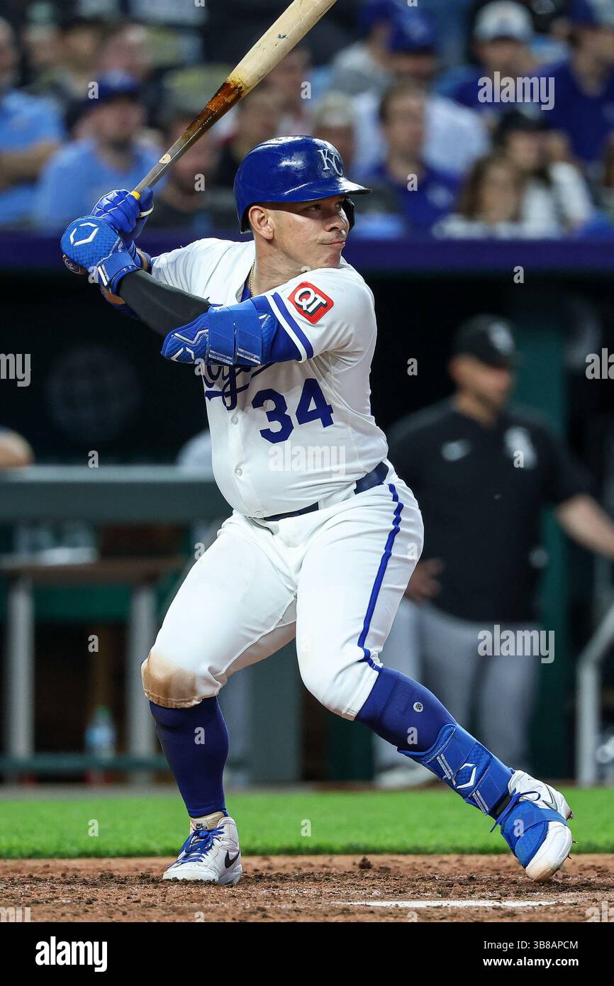 Kansas City, MO, USA. 6th May, 2025. Kansas City Royals catcher Freddy ...