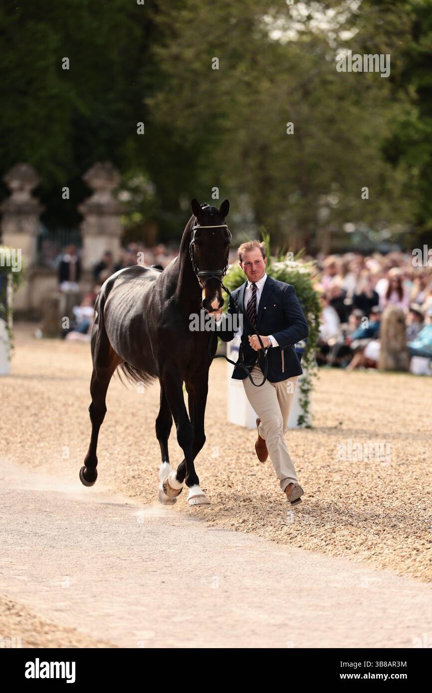 Badminton, UK. 07th May, 2025. David Doel of Great Britain with Galileo ...