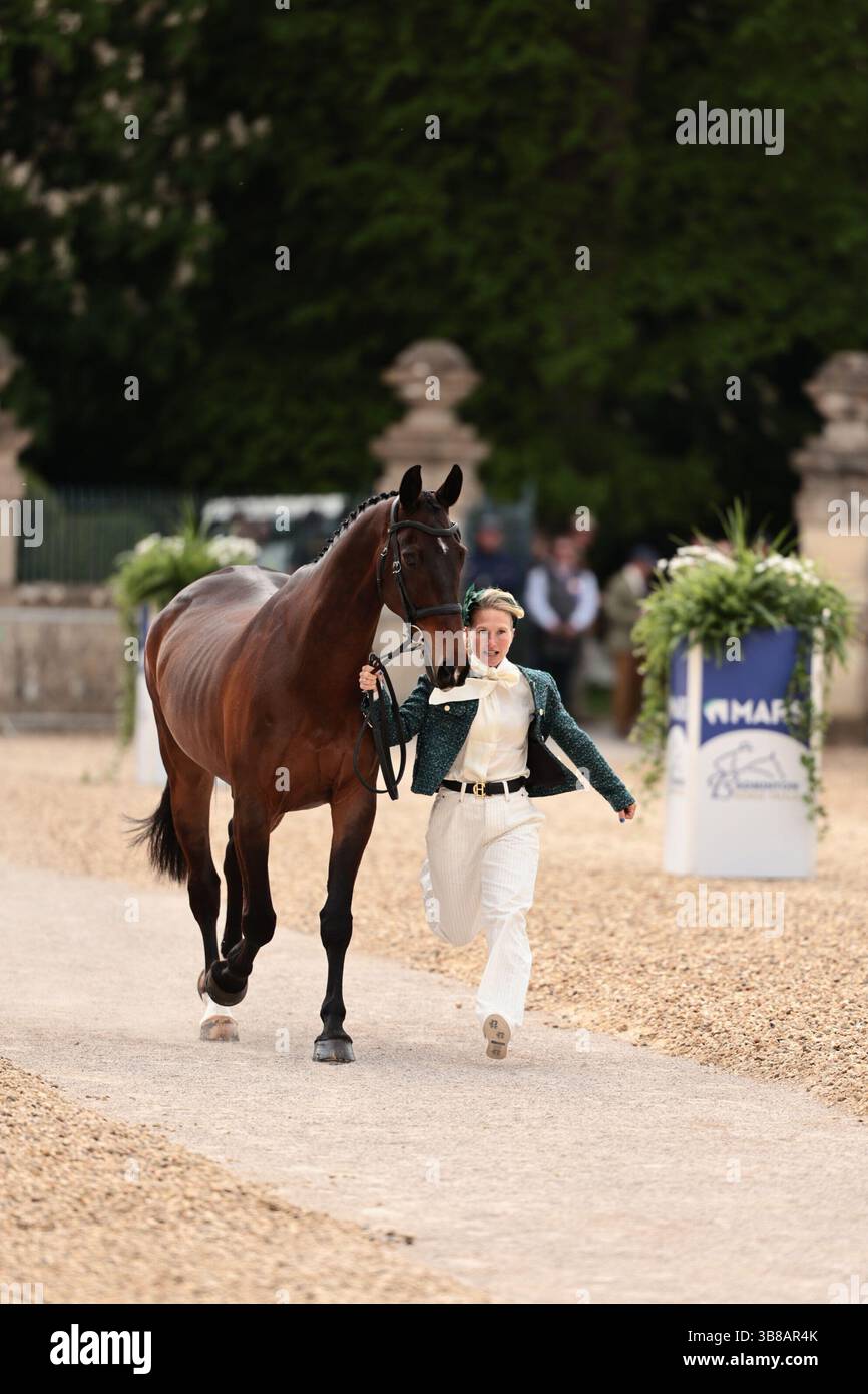 Badminton, UK. 07th May, 2025. Kylie Roddy of Great Britain with SRS ...