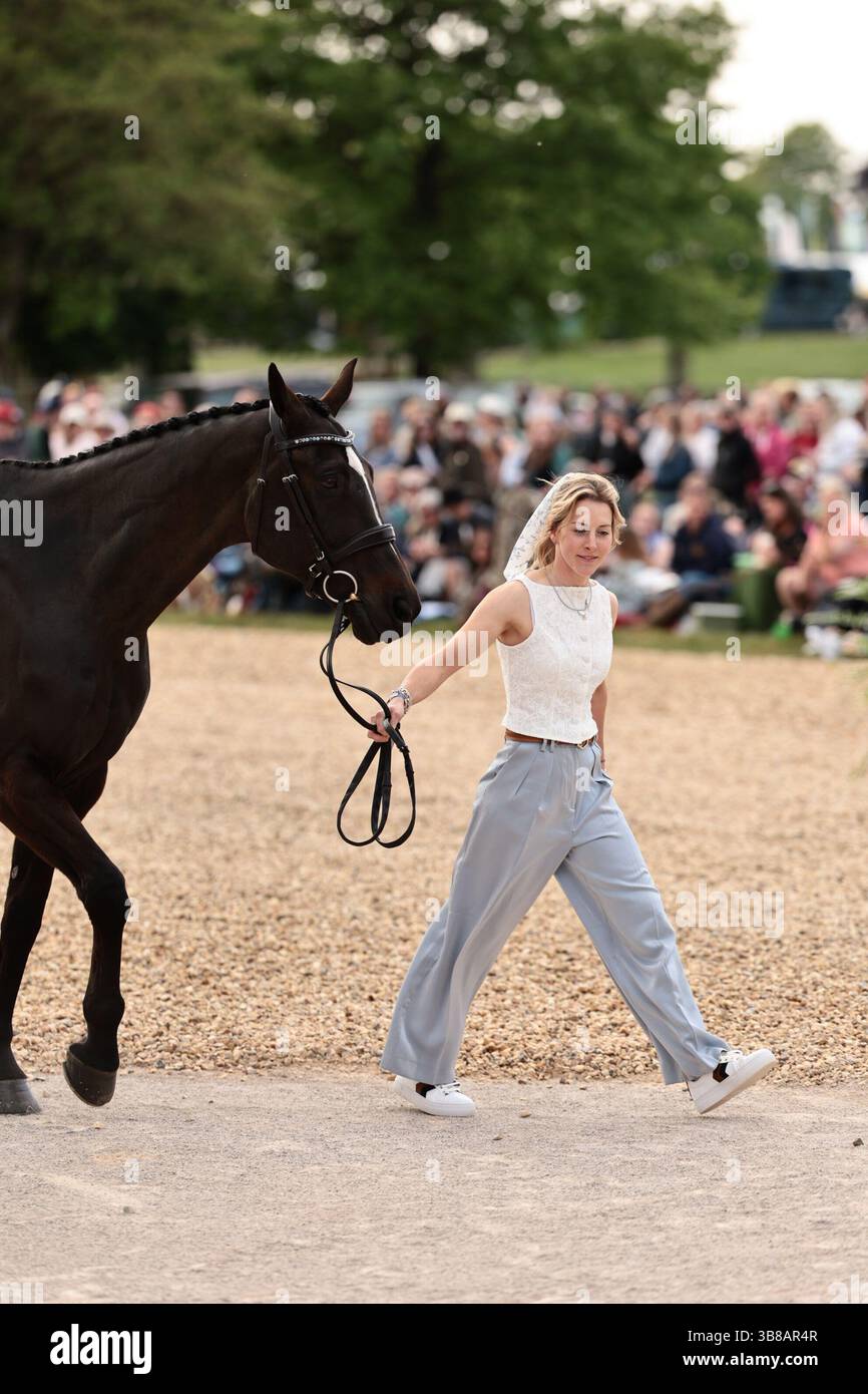Badminton, UK. 07th May, 2025. Helen Bates of Great Britain with Carpe ...