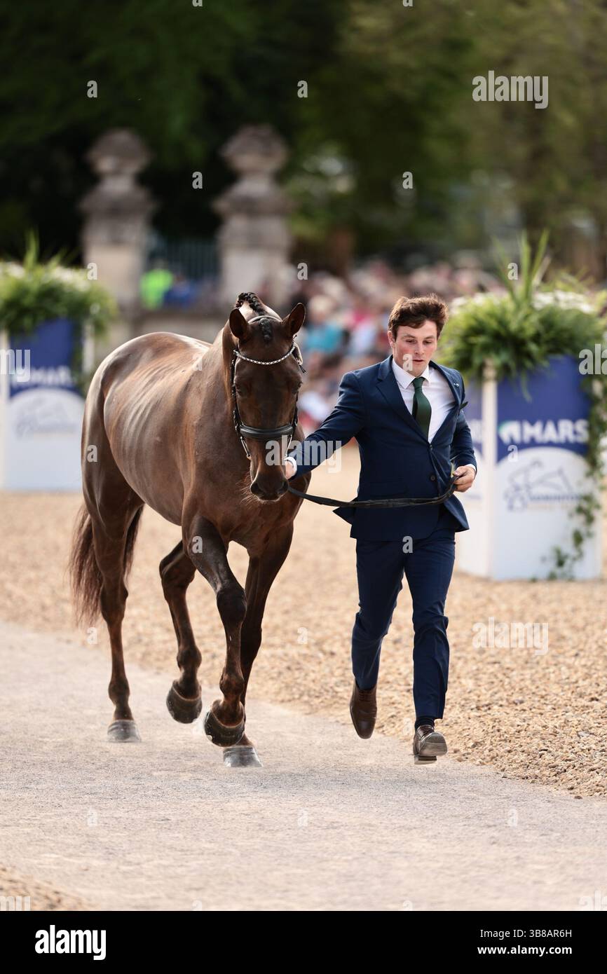 Badminton, UK. 07th May, 2025. Patrick Whelan of Ireland with Ikoon Lan ...