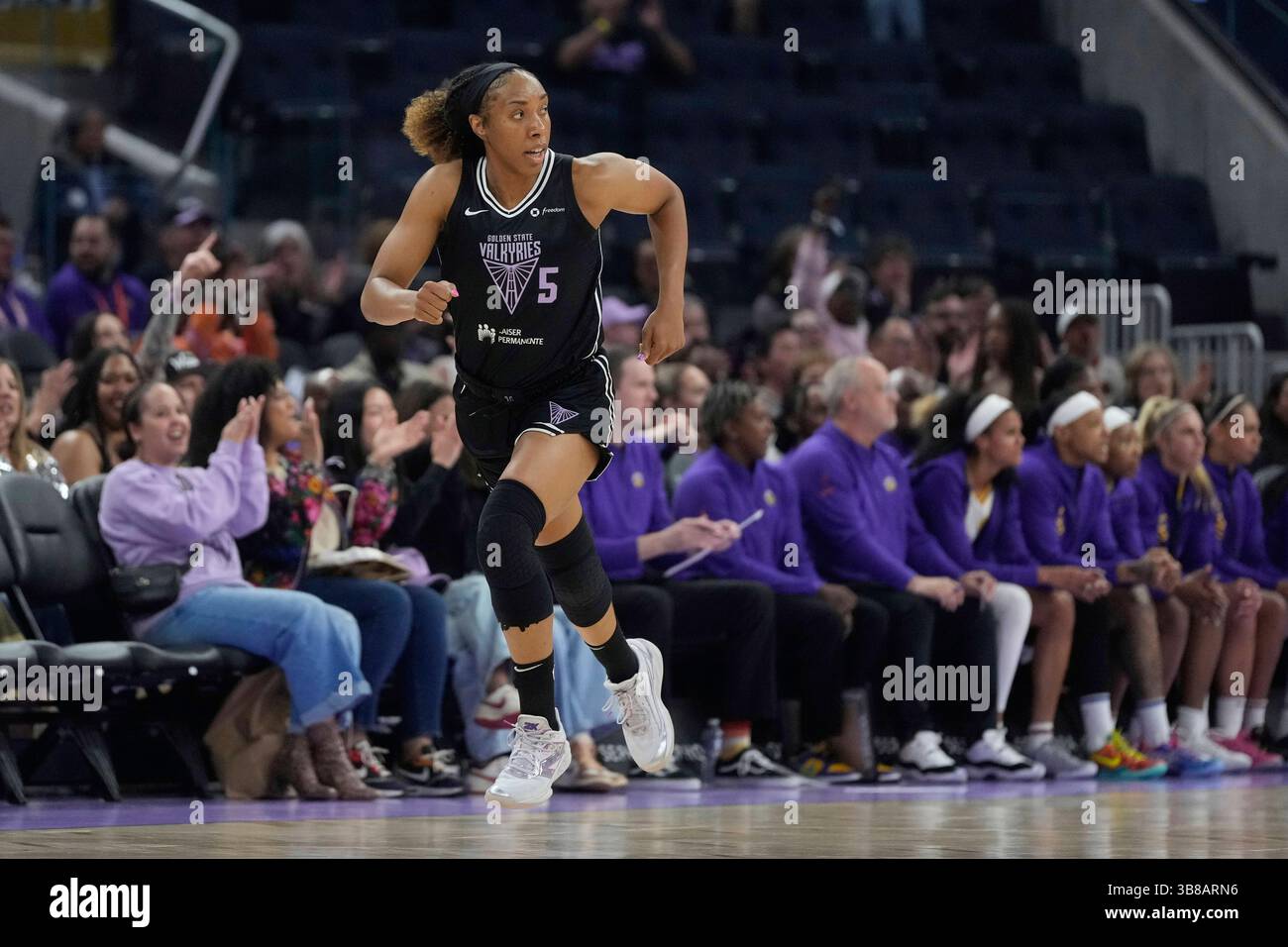 Golden State Valkyries forward Kayla Thornton during a WNBA preseason ...