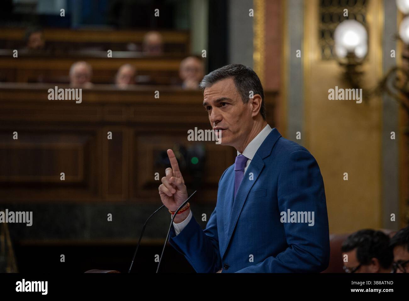 Madrid, Spain. 07th May, 2025. Spanish Prime Minister Pedro Sanchez ...