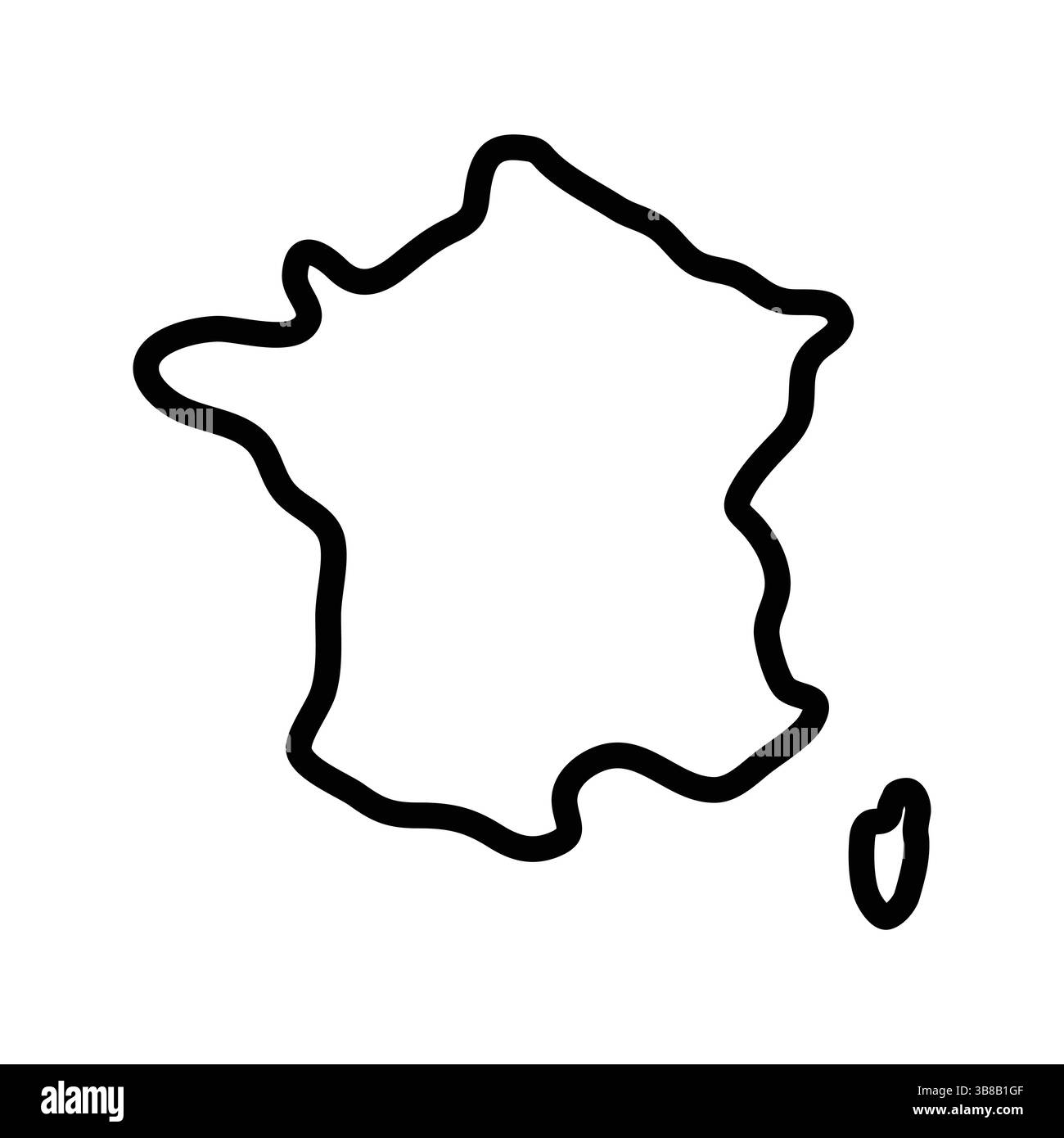 Uk map outline Black and White Stock Photos & Images - Alamy