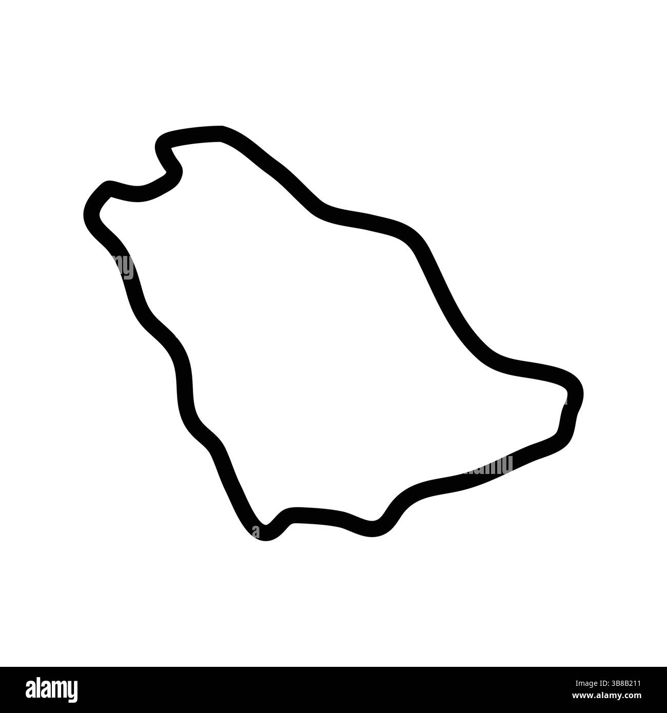 Saudi arabia map vector hi-res stock photography and images - Alamy