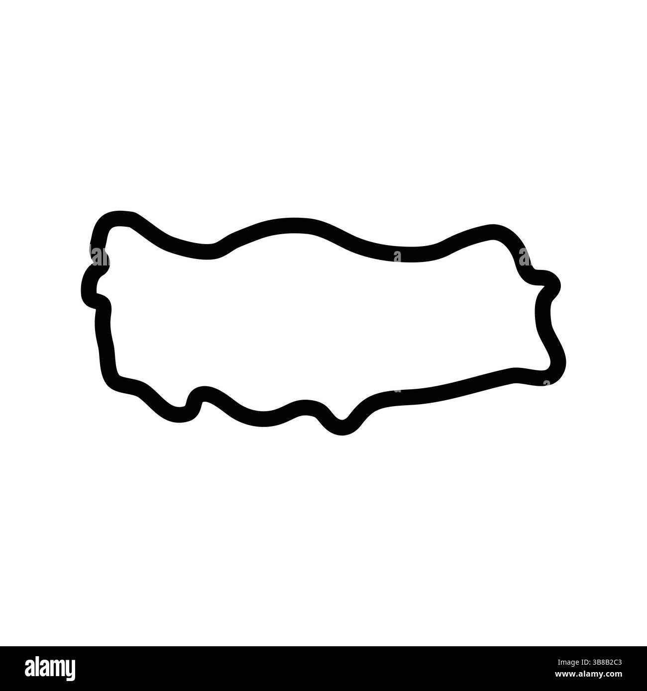 Turkey map icon. Turkey outline map. Simple icon design. Vector illustration Stock Vector Image ...