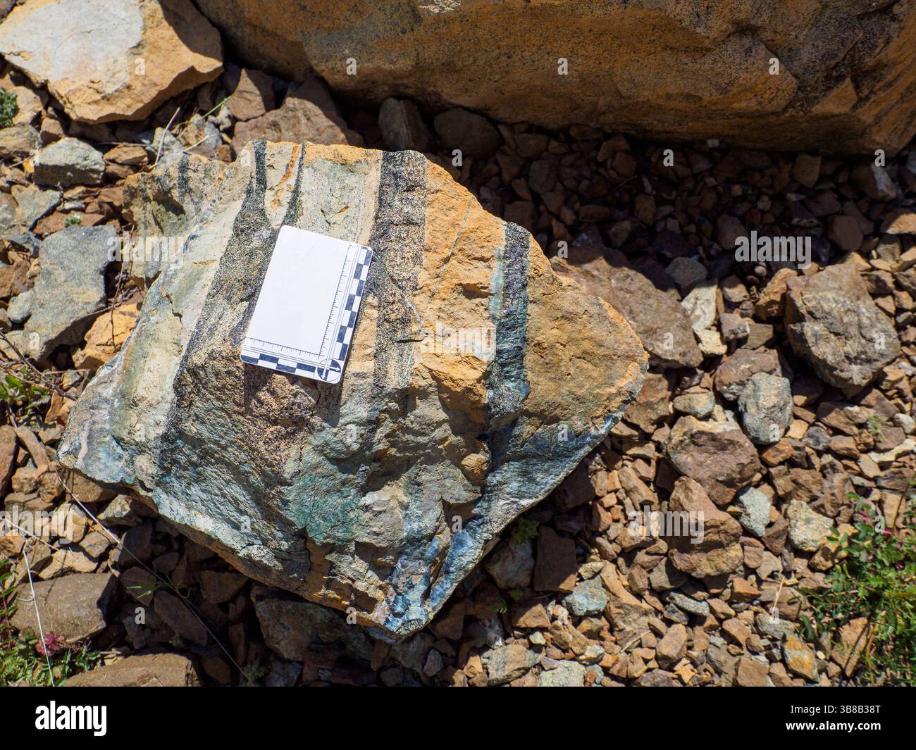 Dunite with Chromite in Geological Garden in Troodos Geopark visitor’s ...