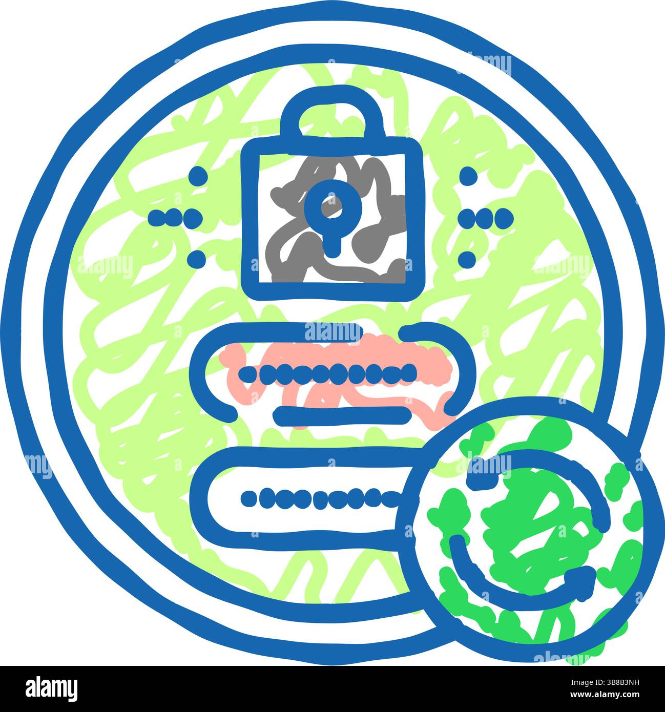 reset password icon doodle illustration Stock Vector Image & Art - Alamy