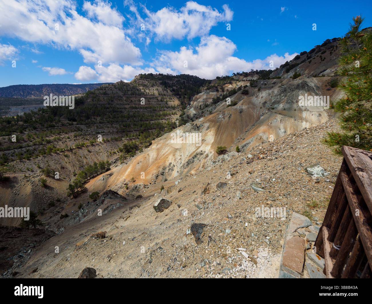 Asbestos mine view point, Troodos geopark, Cyprus Stock Photo - Alamy