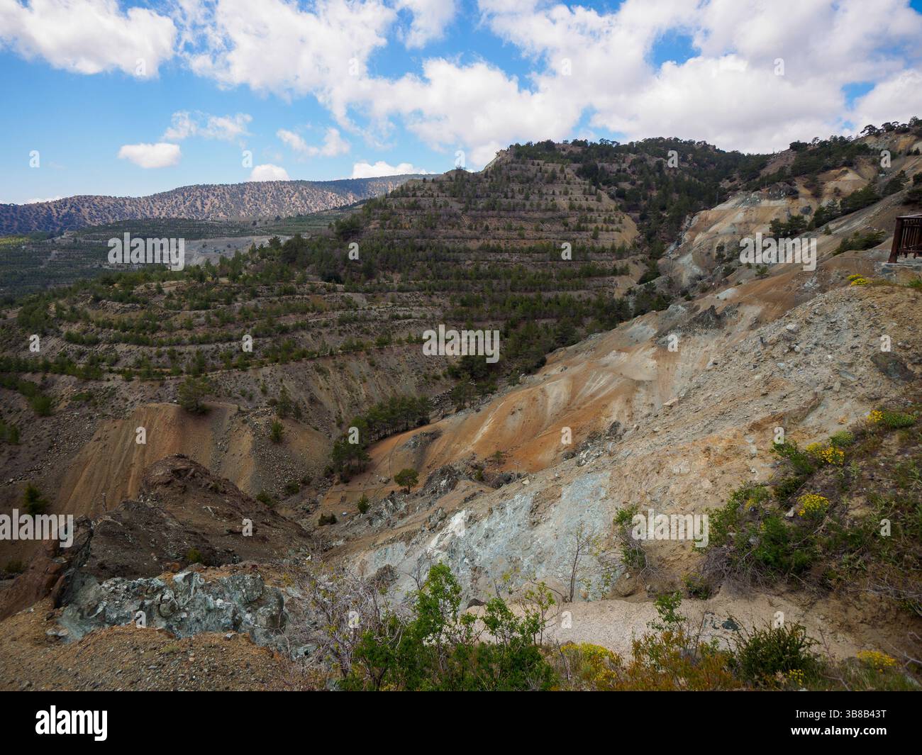 Asbestos mine view point, Troodos geopark, Cyprus Stock Photo - Alamy