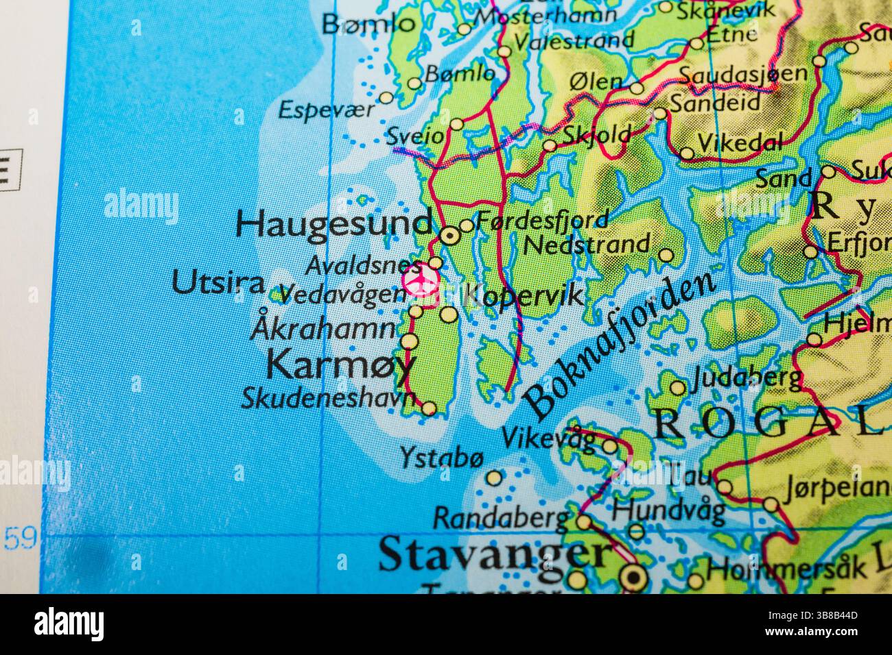Detailed city map of Oslo Norway Stock Photo - Alamy