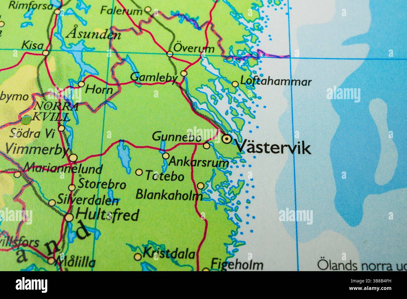 Bergen Norway Map with Major Landmarks Stock Photo - Alamy