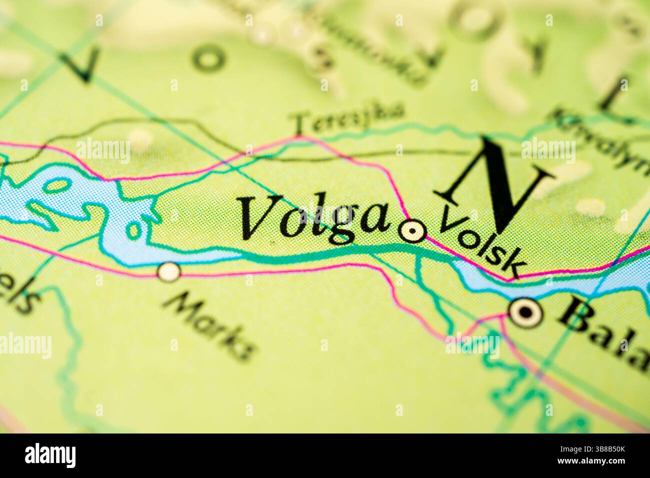 Map of river volga hi-res stock photography and images - Alamy