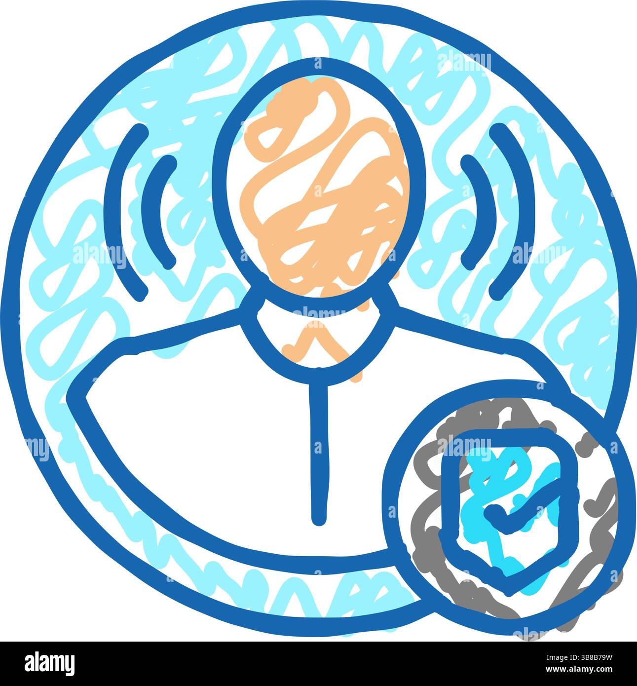 verified profile icon doodle illustration Stock Vector Image & Art - Alamy