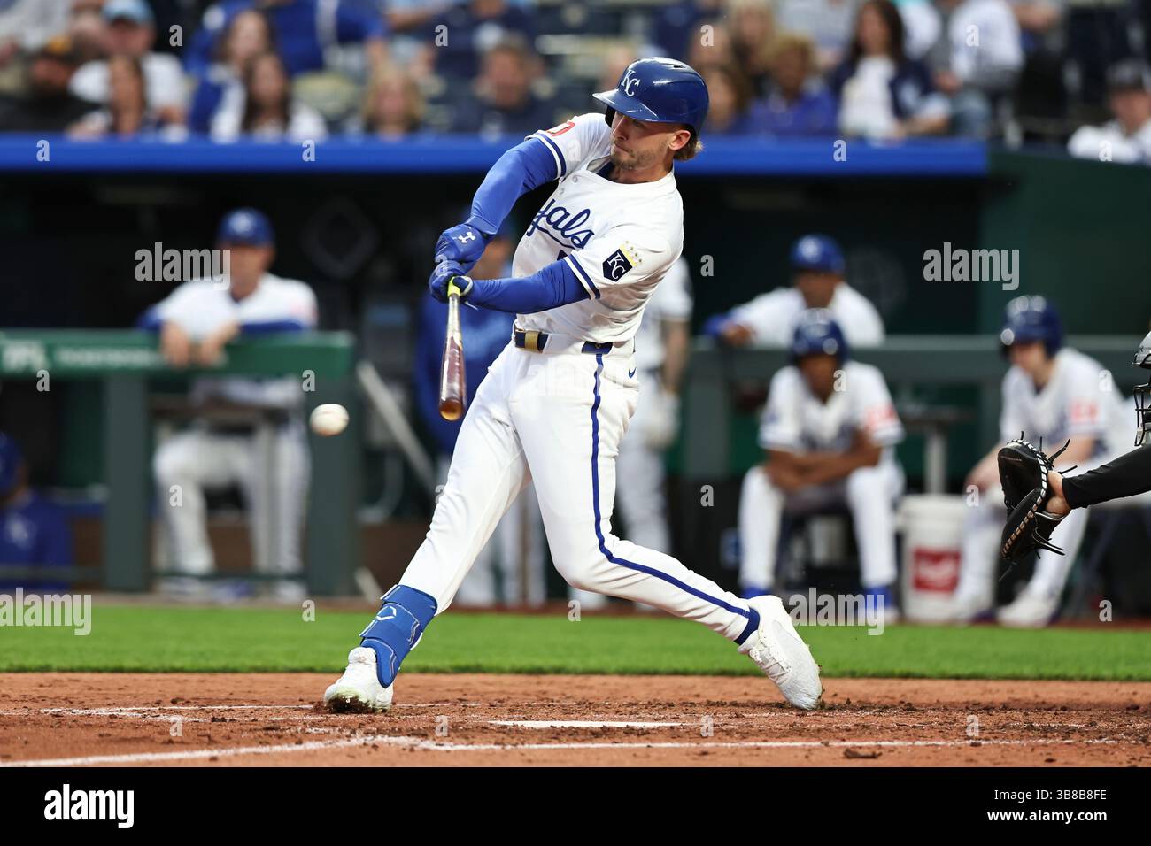 KANSAS CITY, MO - MAY 06: Kansas City Royals outfielder Drew Waters (8 ...