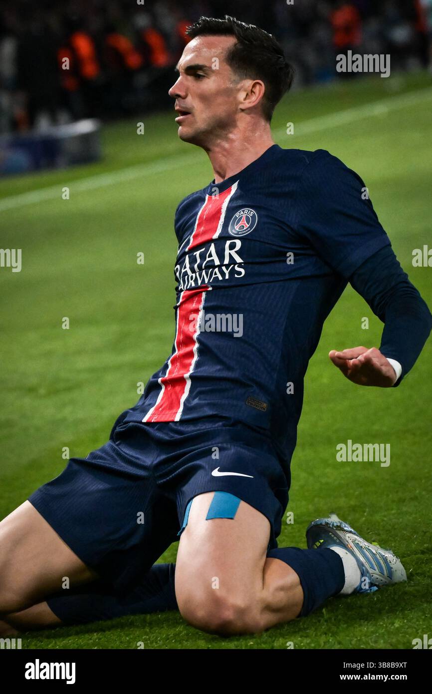 Paris, France. 07th May, 2025. Paris Saint-Germain's midfielder Fabian ...