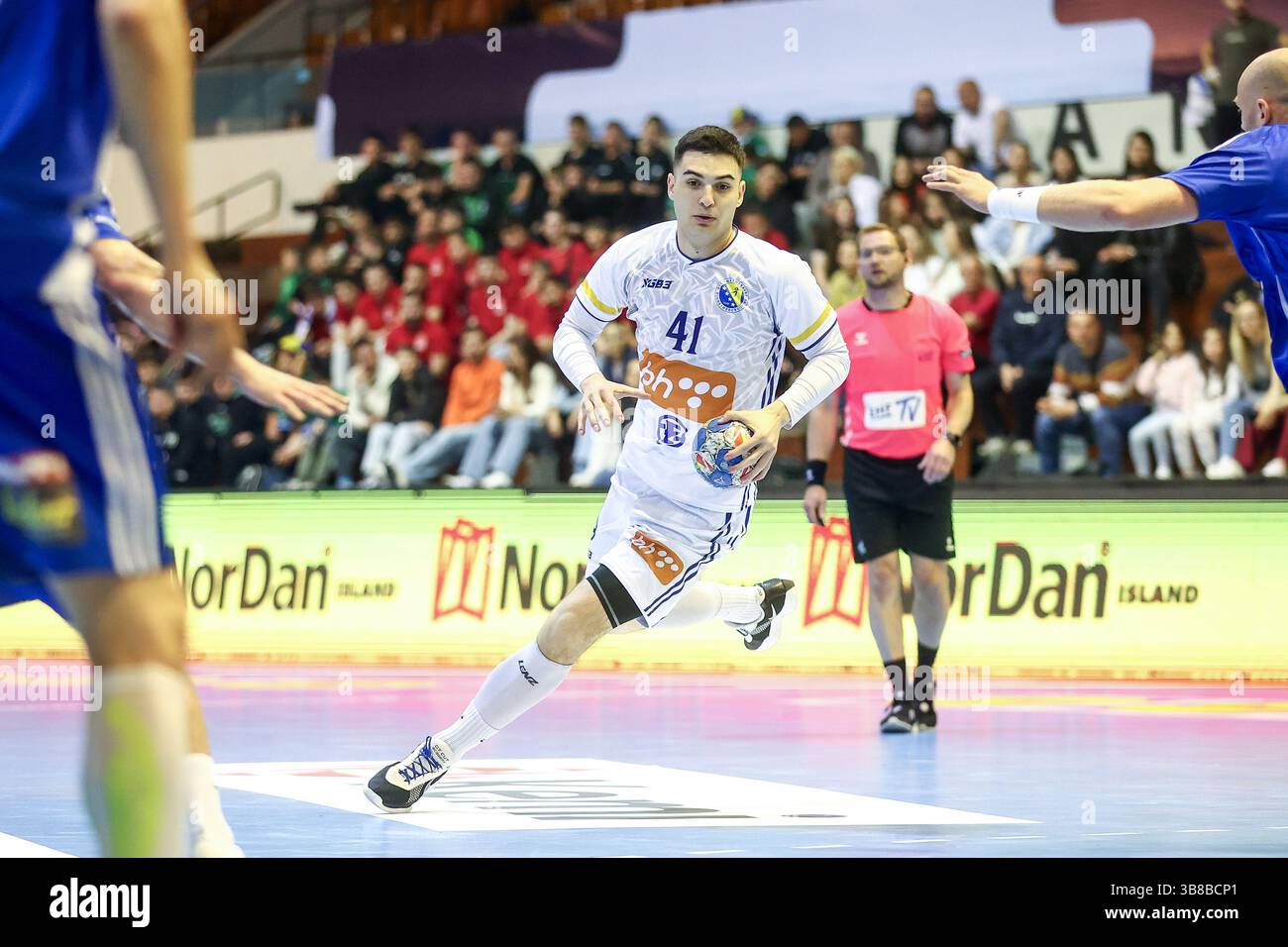 In Mirza Delibasic Hall, Qualifying handball match for the 2026 ...