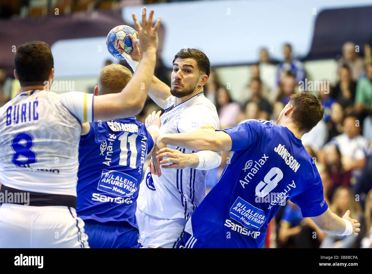 In Mirza Delibasic Hall, Qualifying handball match for the 2026 ...