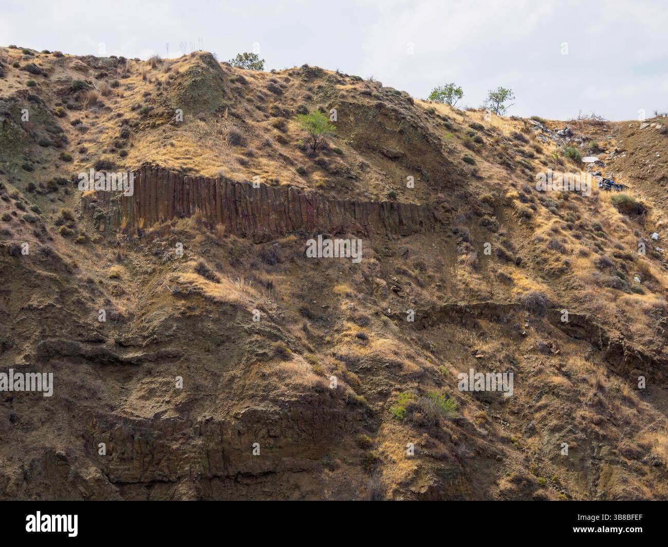 Geosite 4, Columnar jointing of Lava flows, Troodos Geopark, Cyprus ...