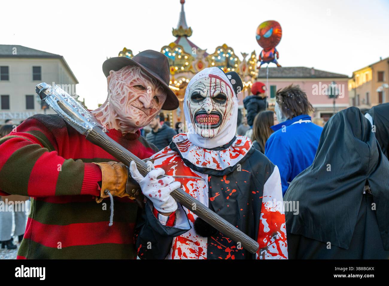 Piove di Sacco, Padua, Italy - Mar 16th, 2025: Carnival in Italy with ...