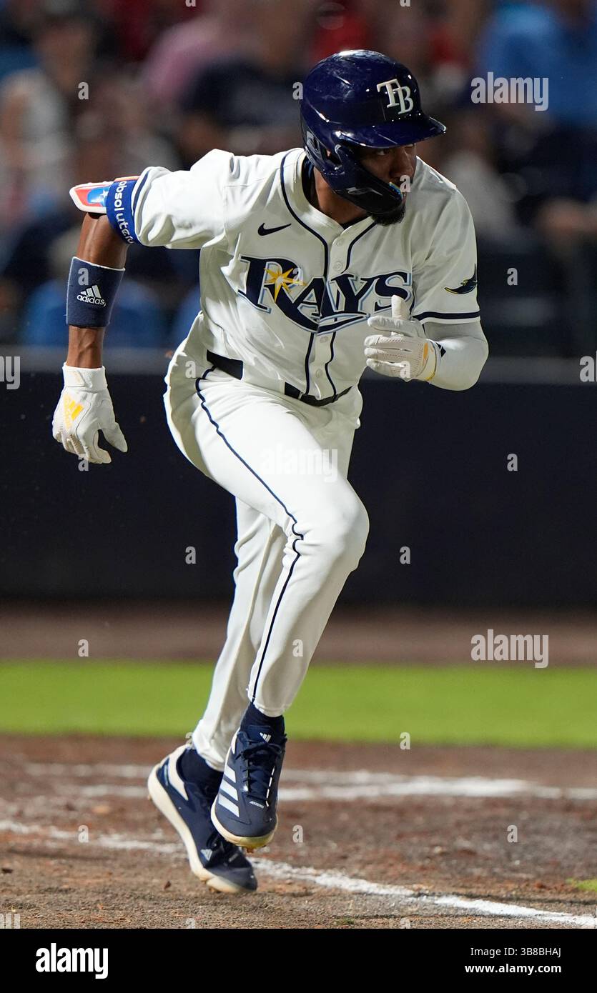 Tampa Bay Rays' Chandler Simpson against the Philadelphia Phillies ...
