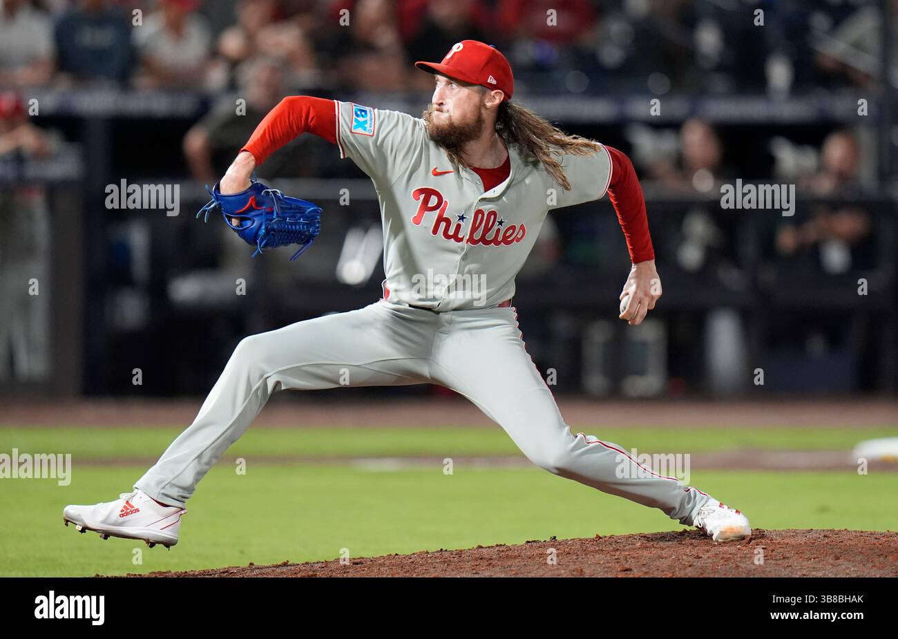Philadelphia Phillies pitcher Matt Strahm against the Tampa Bay Rays ...