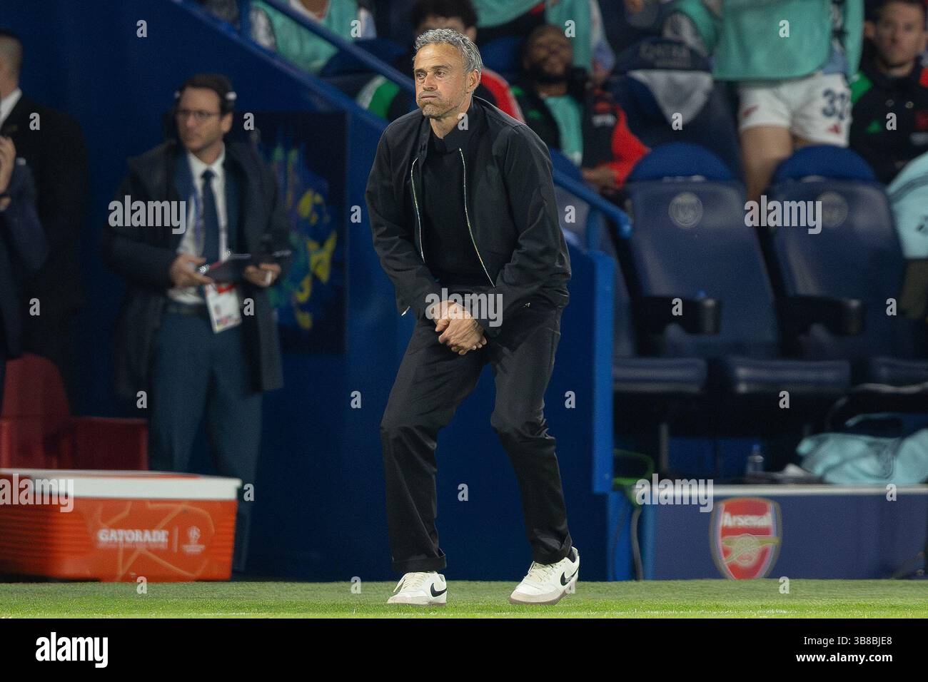 Paris, France on 7 May 2025. Paris Saint-Germain manager Luis Enrique ...