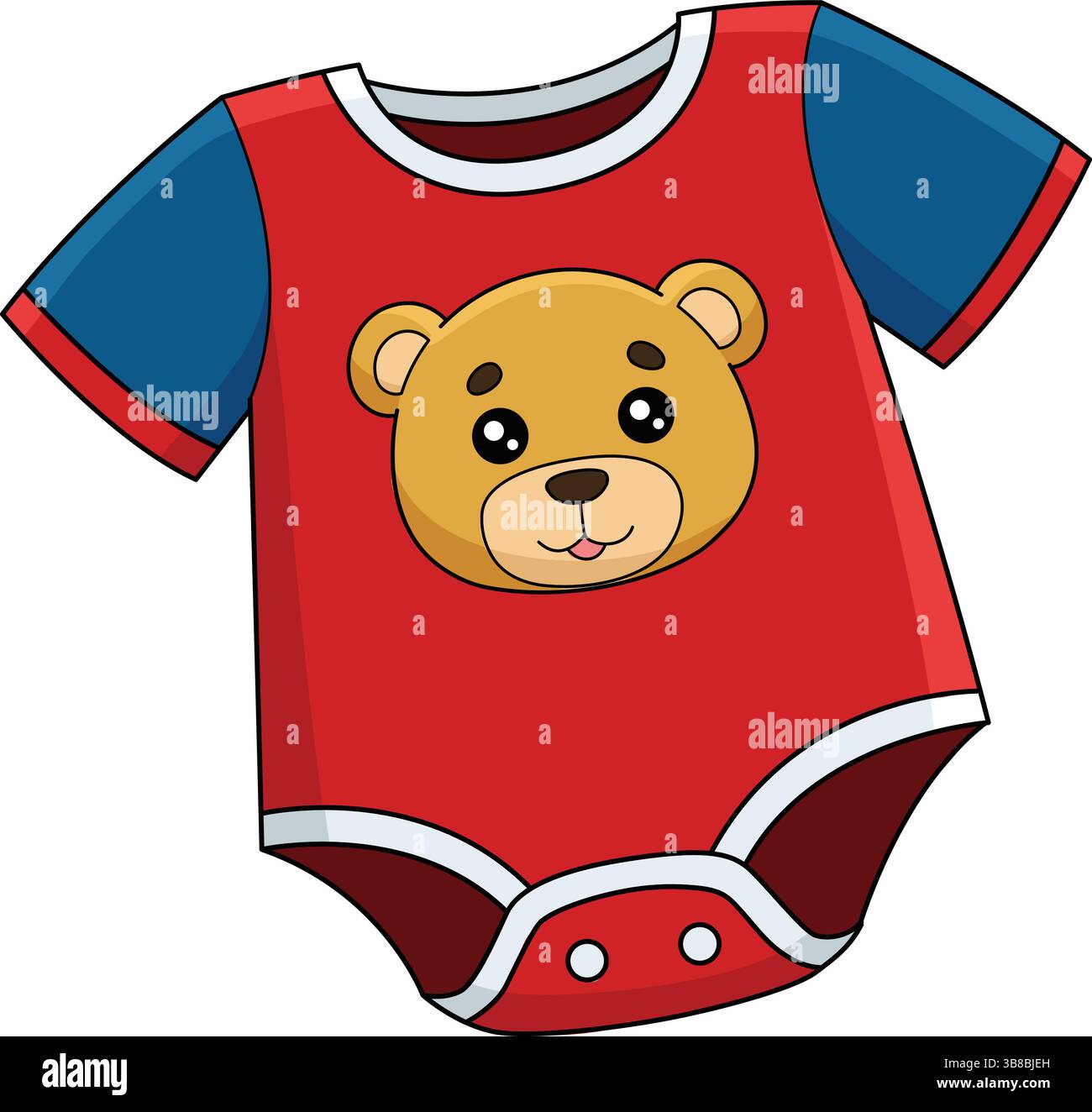 Baby Shower Baby Boy Onesie Cartoon Clipart Stock Vector Image & Art ...