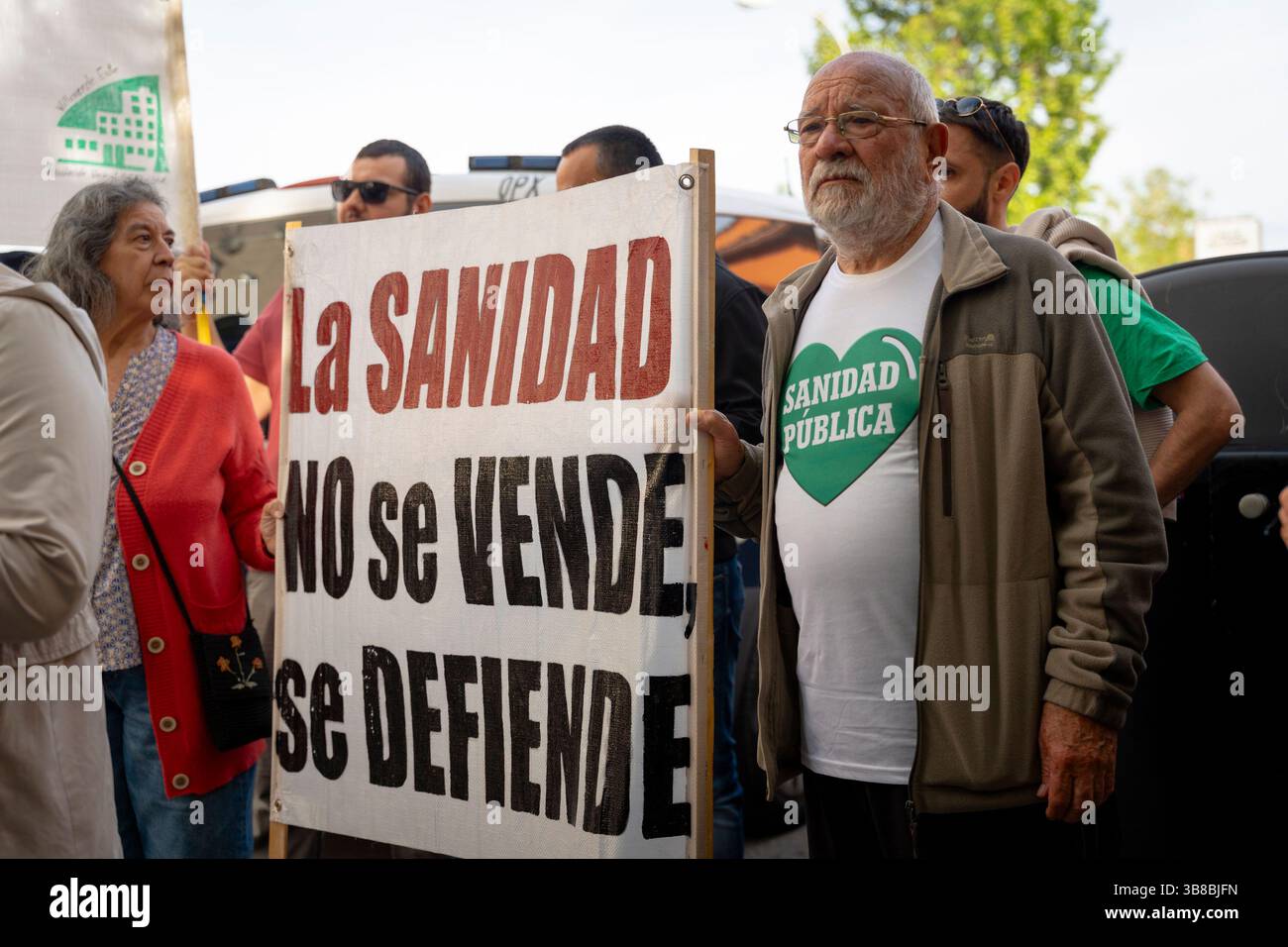 Demonstration for dignified primary healthcare hi-res stock photography ...